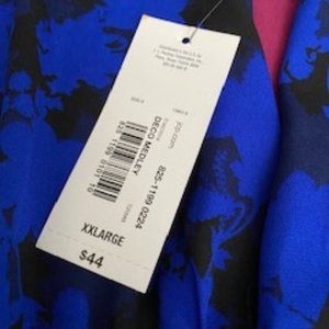 BOLD elements | Tops | Bold Elements Blue Floral Cold Shoulder Blouse ...